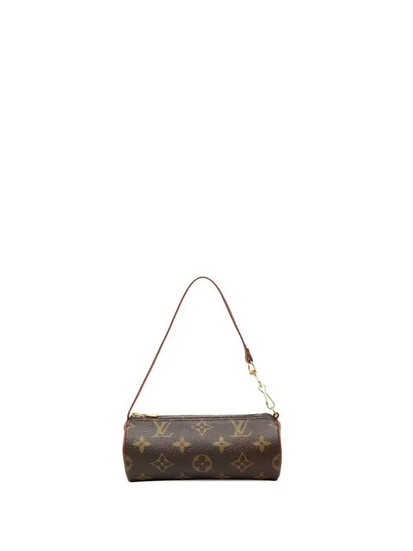 LOUIS VUITTON 1990-2010 Monogram Papillon Pochette Handbag - Brown