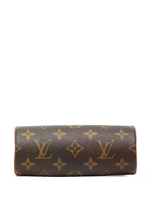 LOUIS VUITTON 1990-2010 Monogram Papillon Pochette Handbag - Brown