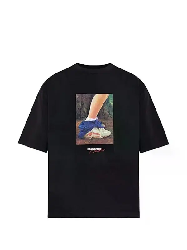 Dsquared2 X Felix Chesher Print T-shirt - Black