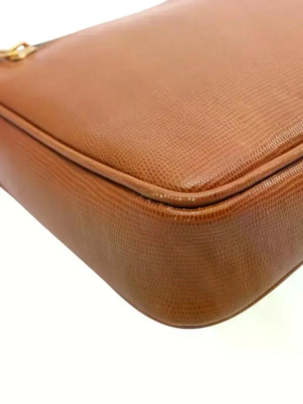 Celine 1970-2000 Embossed Leather Clutch Bag