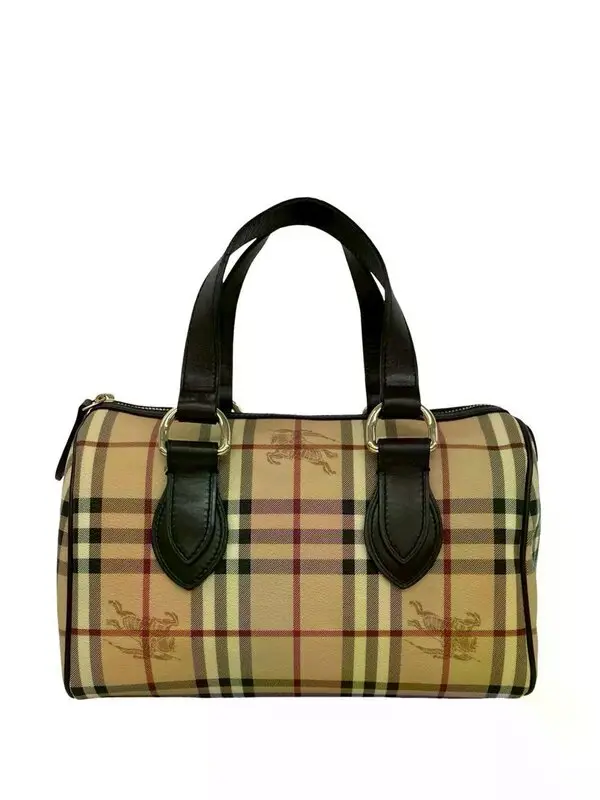Burberry 2000-2017 Haymarket Check Boston Bag - Neutrals