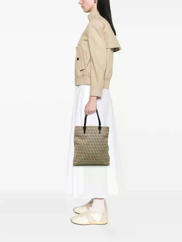 Fendi Zucchino Canvas Tote Bag