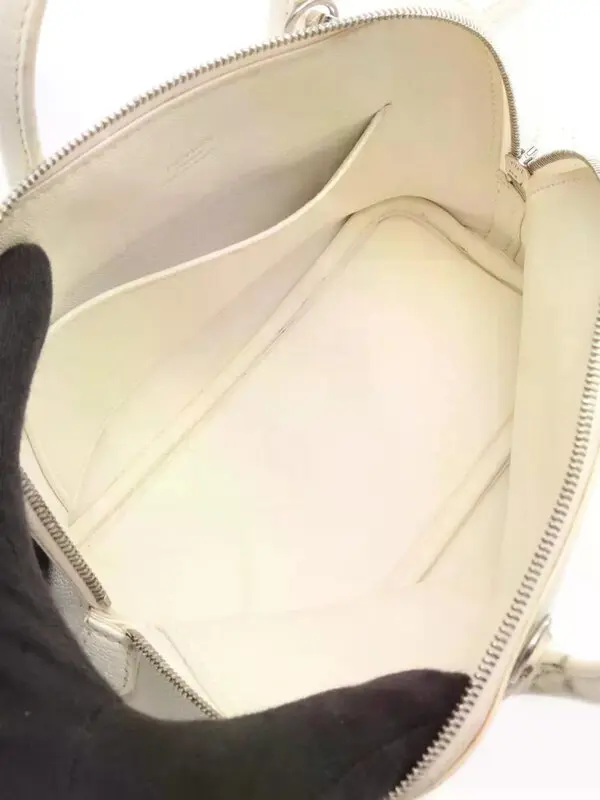 Hermès 2019 Mini Chevre Mysore Bolide 1923 Satchel - White