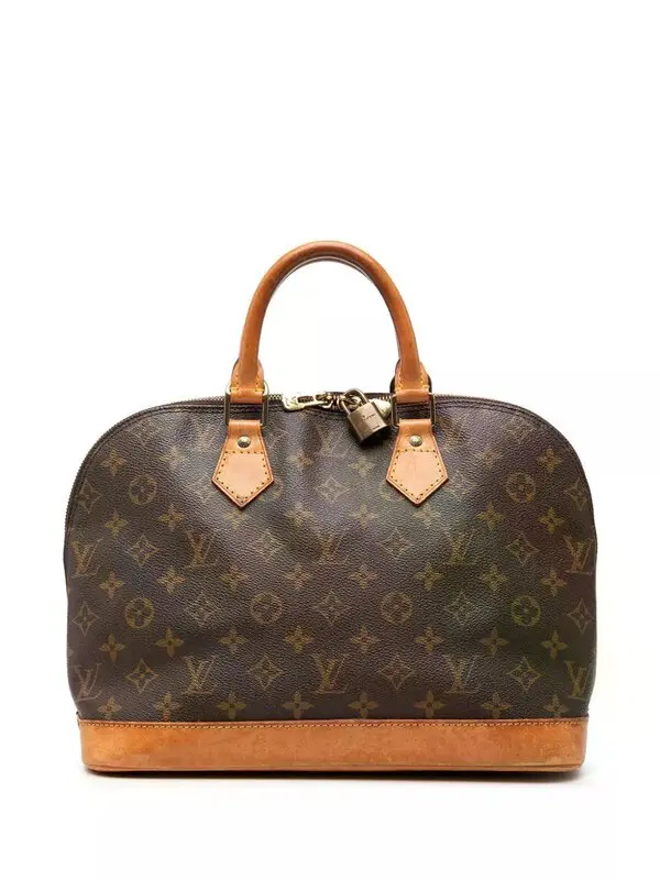 LOUIS VUITTON 1995 Monogram Alma Pm Handbag - Brown