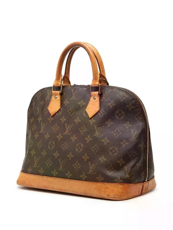 LOUIS VUITTON 1995 Monogram Alma Pm Handbag - Brown
