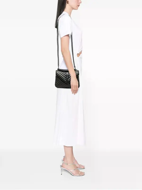 Saint Laurent Monogram College Bag - Black
