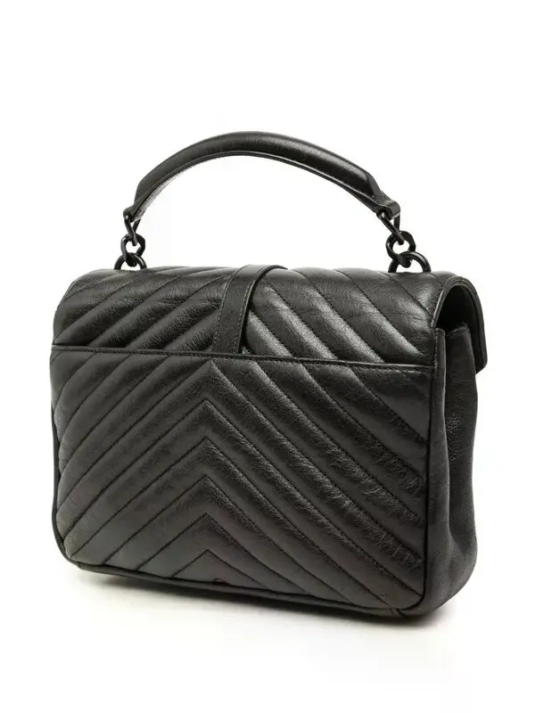 Saint Laurent Monogram College Bag - Black