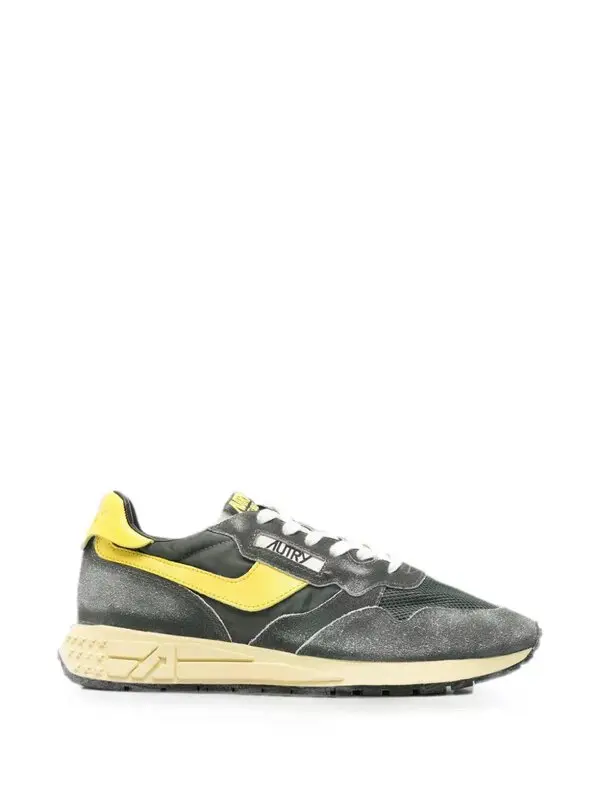 AUTRY Reelwind Suede-panel Sneakers - Grey