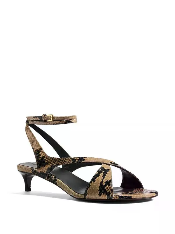Khaite Liria Ankle-strap Sandals - Neutrals