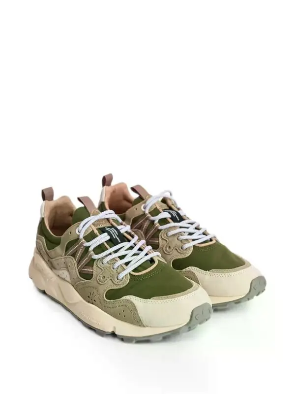 FLOWER MOUNTAIN Yamano 3 Panelled Sneakers - Neutrals