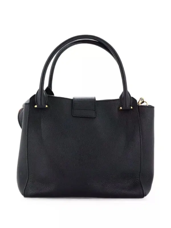 Burberry Buckle Leather Medium Tote Bag