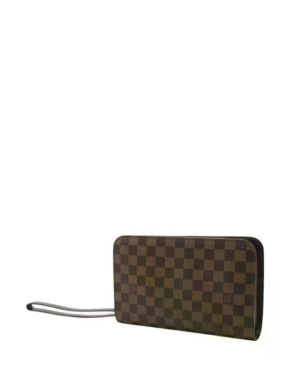 LOUIS VUITTON Damier Ebene Saint Louis Pochette Clutch Bag