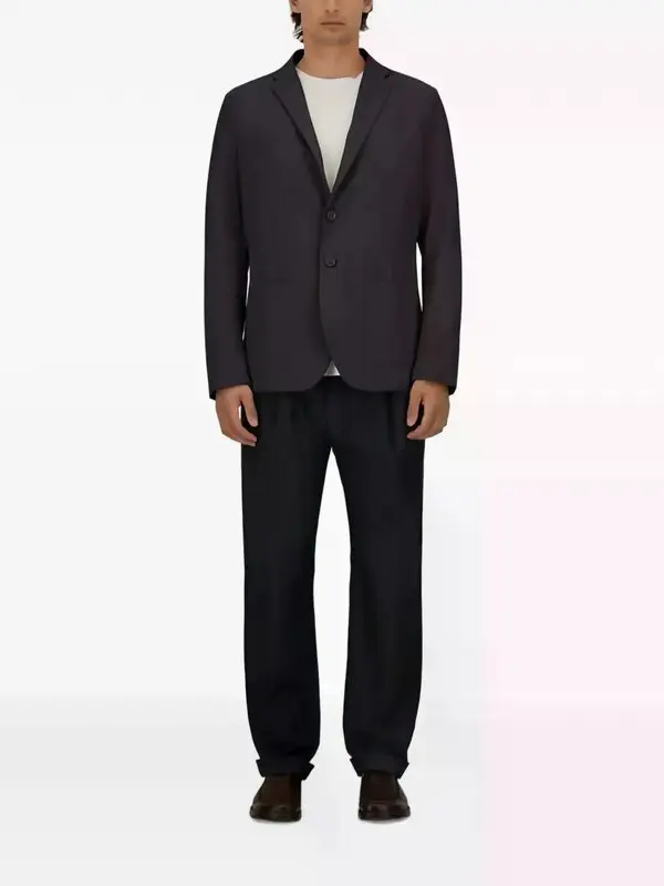 Herno Single-breasted Seersucker Blazer