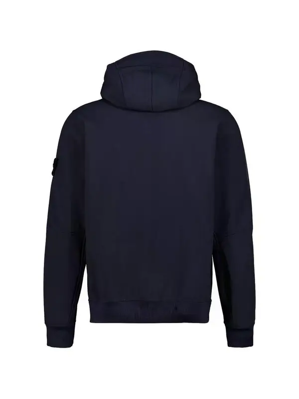 Stone Island Hooded Logo-patch Jacket