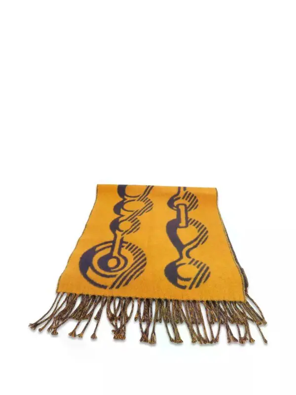 Hermès Fringe-trimmed Cashmere Scarf - Blue