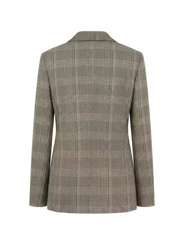 Patrizia Pepe Double-breasted Check Blazer