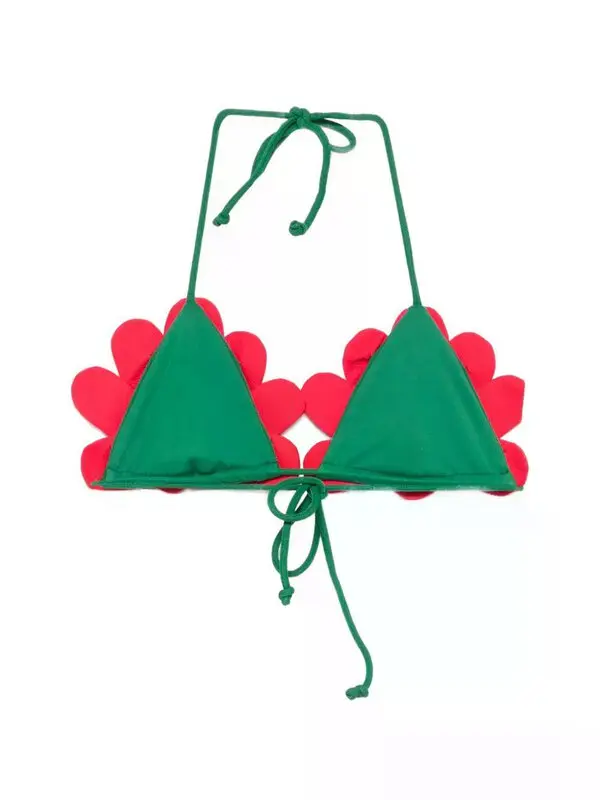 Farm Rio Scalloped-edge Triangle Bikini Top