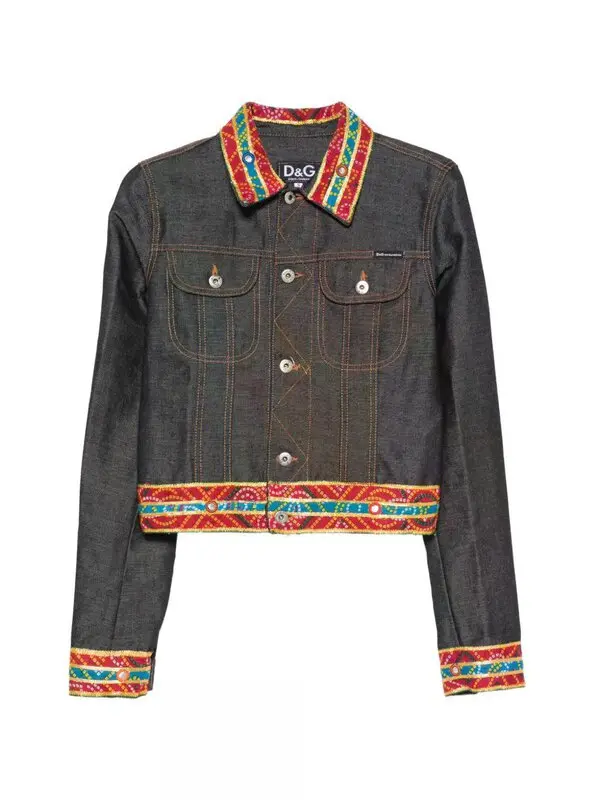Dolce & Gabbana 2000s Embroidered Denim Jacket