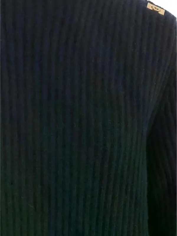 FERRAGAMO Ribbed-knit Gancini-plaque Sweater