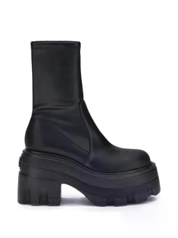 Casadei Maxxxi Platform Ankle Boots - Black