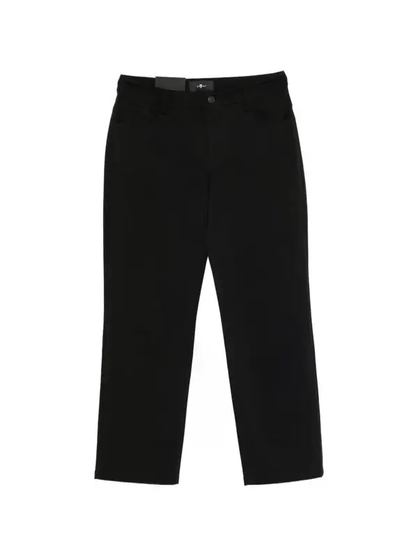 7 For All Mankind Calie Straight-leg Jeans - Black