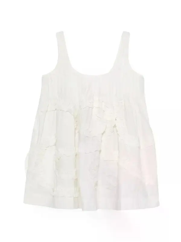 DAMSON MADDER Stella Ruffle-trimmed Mini Dress - White