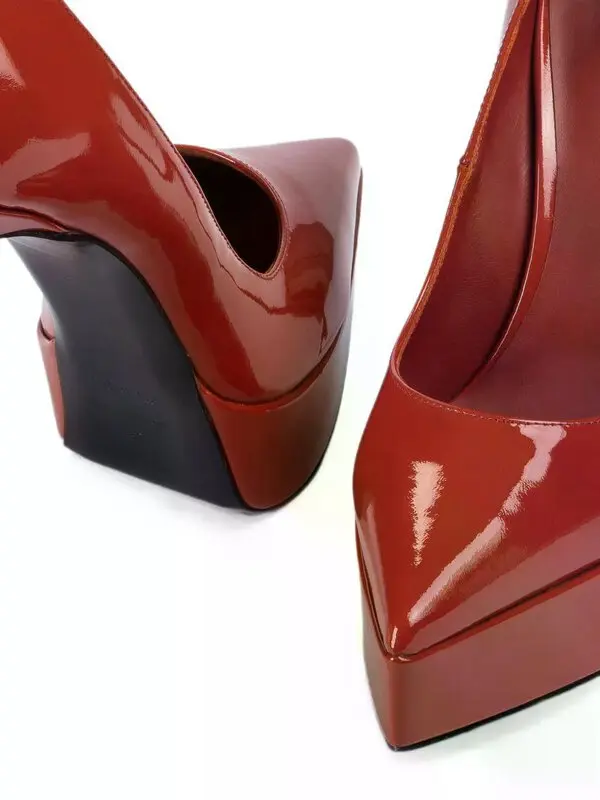 LE SILLA Uma Patent-finish Pumps - Red