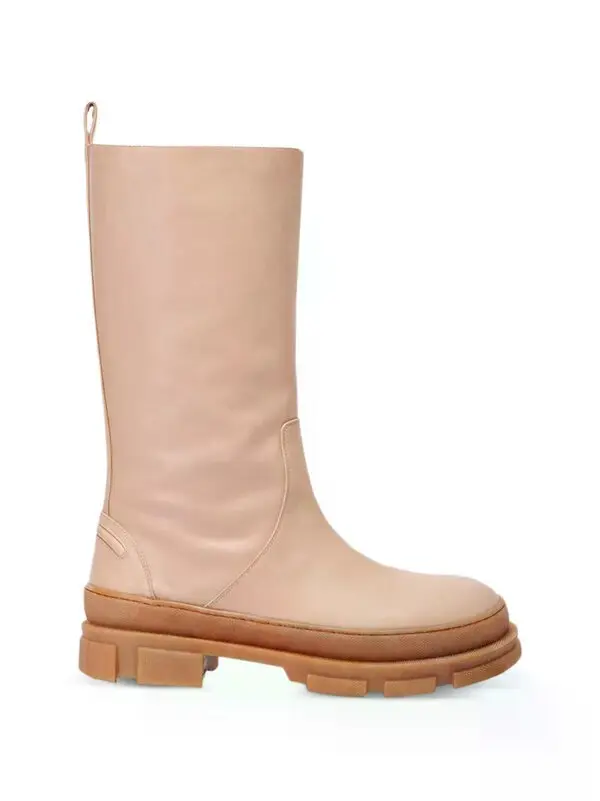 BETTINA VERMILLON Marie Lug-sole Boots - Neutrals