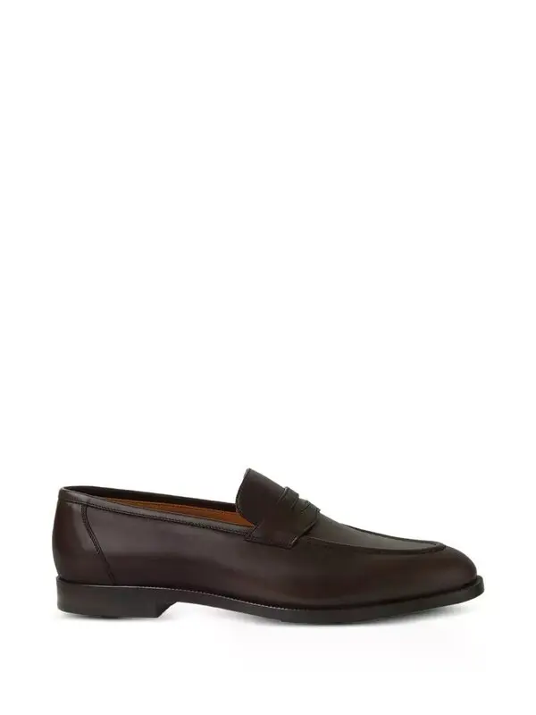 Loro Piana Sergio Walk Leather Loafers - Brown