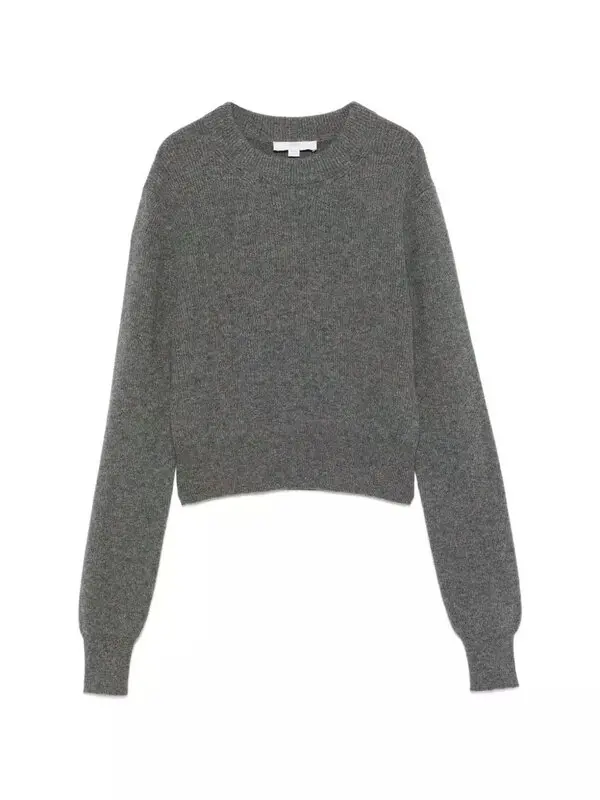 Malo Ribbed-knit Cropped Sweater - Grey