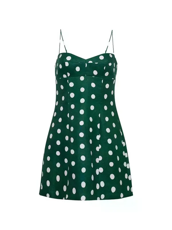 Cara Cara Cherry Polka-dot Mini Dress