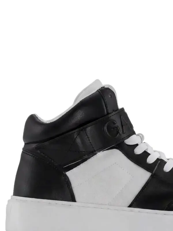 GANNI Sporty Logo-strap High-top Sneakers