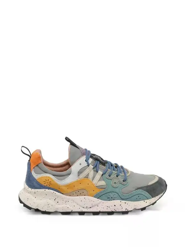 FLOWER MOUNTAIN Yamano 3 Uni Suede-panel Sneakers - Grey