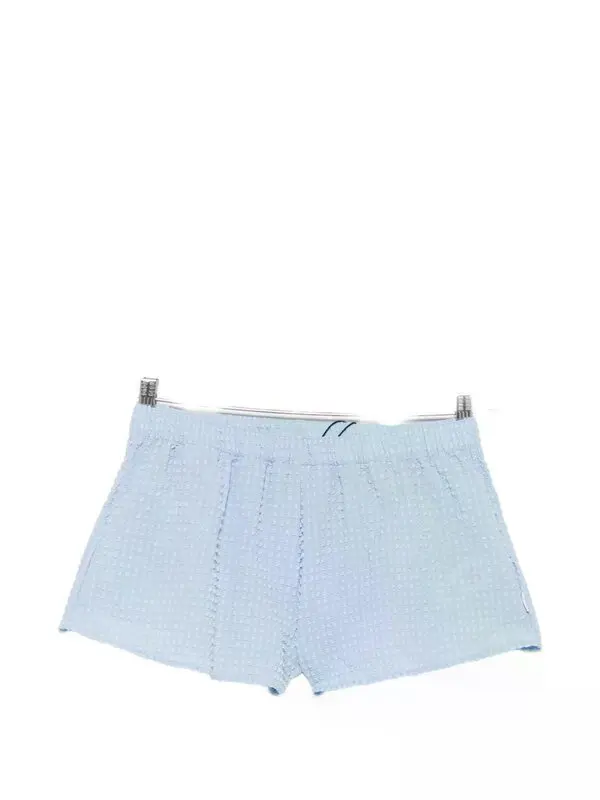 Hunza G Elasticated-waistband Shorts - Blue