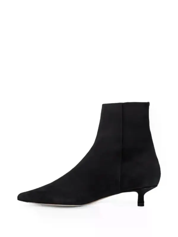 AeydĒ Sofie Pointed-toe Suede Ankle Boots - Black