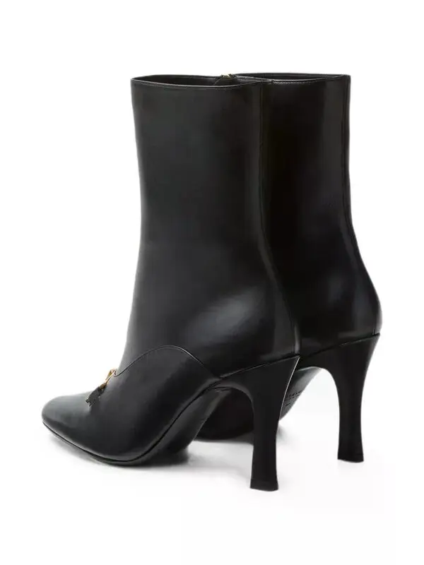 Versace Medusa-plaque Leather Ankle Boots