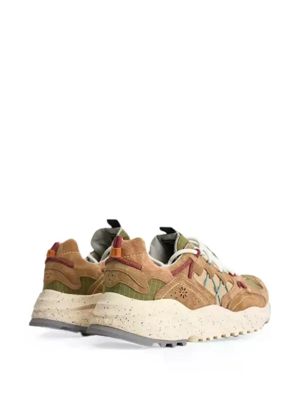 FLOWER MOUNTAIN Yamabushi Suede-panelled Sneakers - Brown