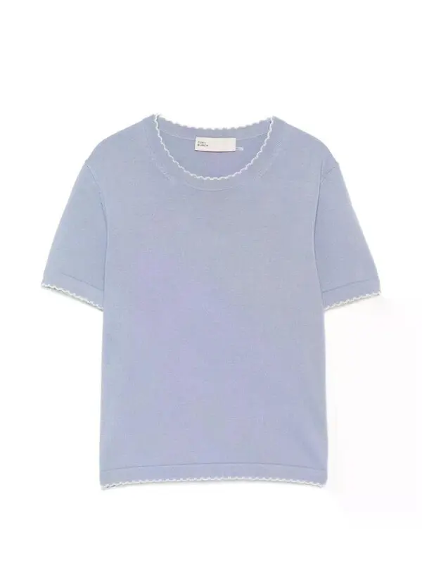 Tory Burch Scalloped Wool Top