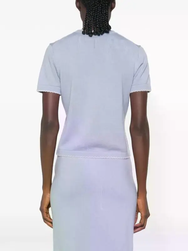 Tory Burch Scalloped Wool Top