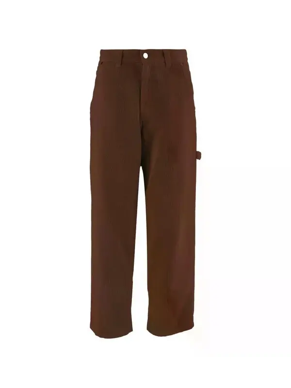 HAIKURE Corduroy Straight-leg Trousers - Brown
