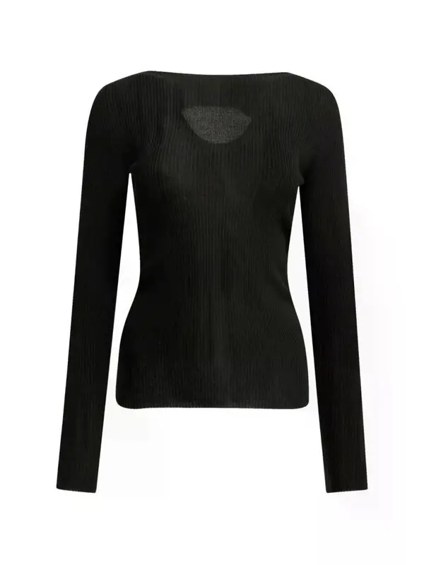 Rick Owens Ribbed-knit Sweater - Black