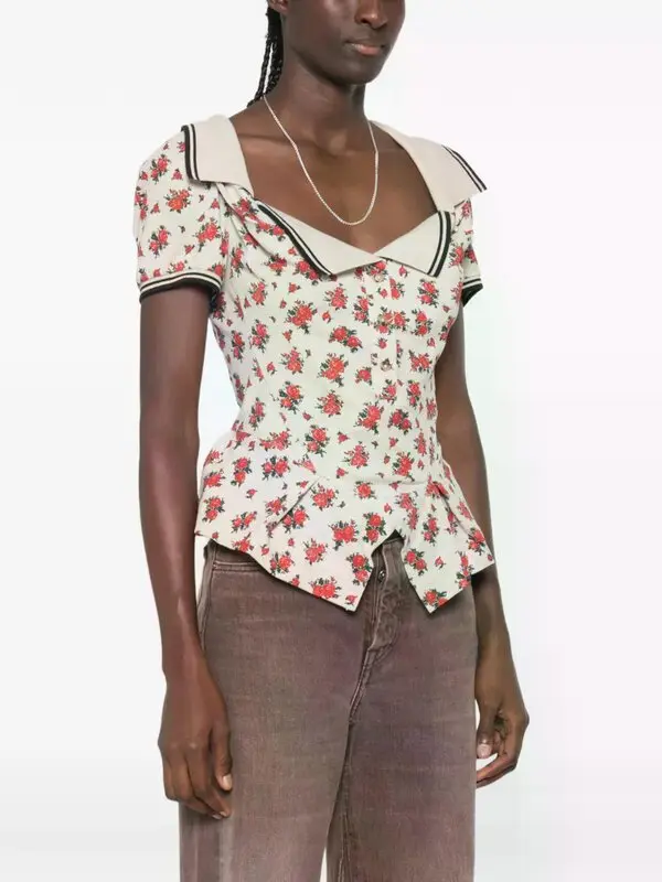 VIVIENNE WESTWOOD Monday Floral-print Top