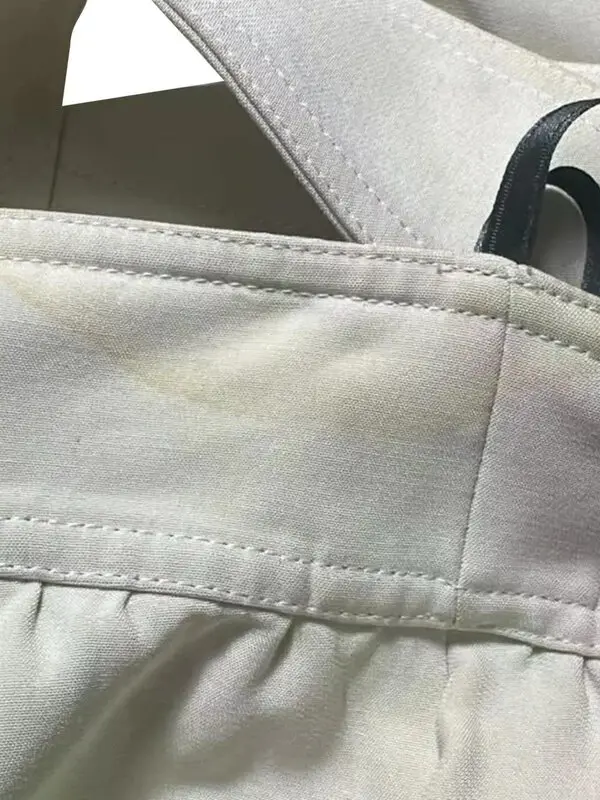 Fendi Cream Plain Mini Dress