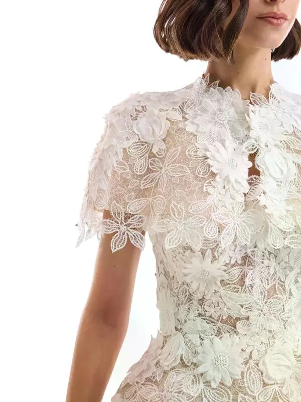GEMY MAALOUF Floral-lace Bolero