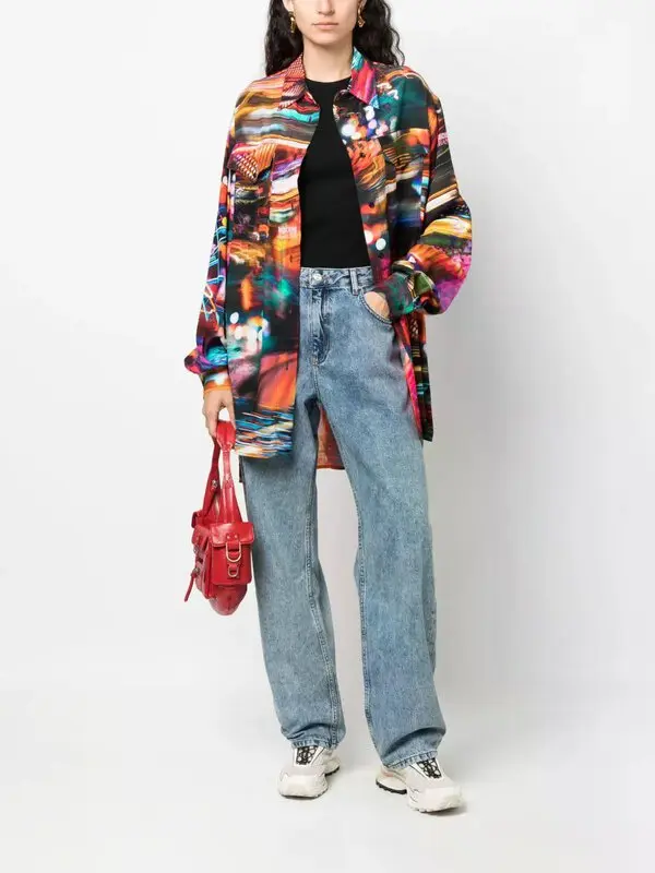Moschino Washed Straight-leg Jeans