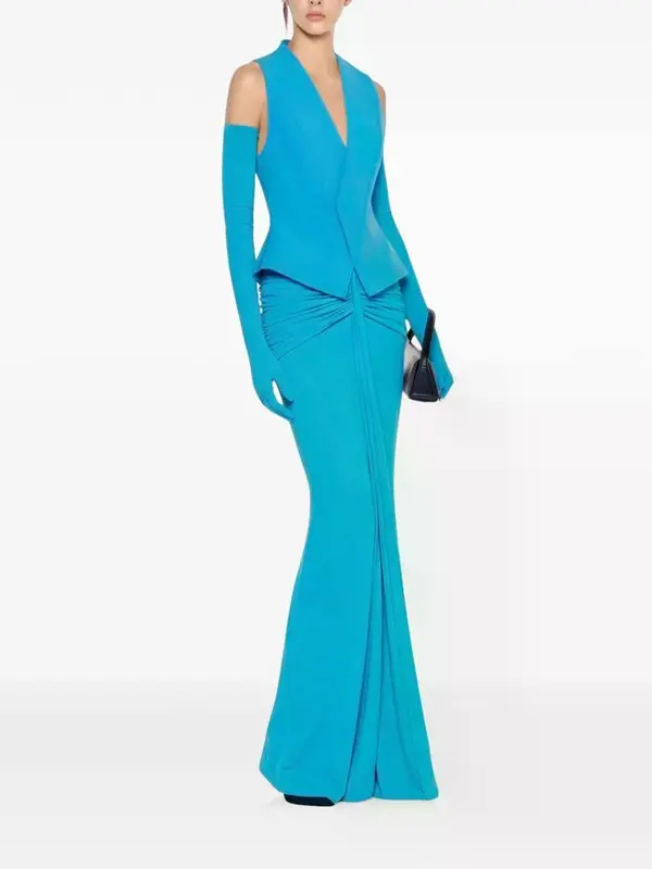 CHATS BY C.DAM Noura V-neck Back-zip Maxi Skirt Set