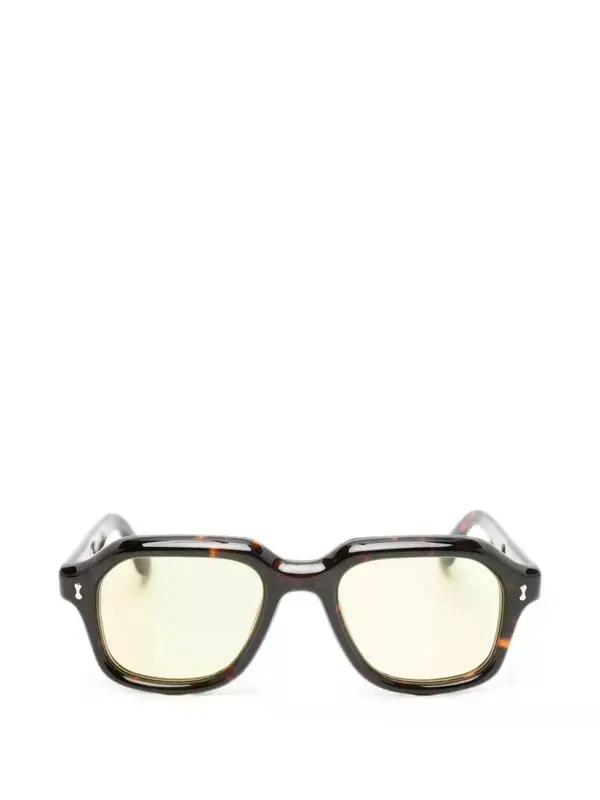 Chimi Kai Geometric-frame Sunglasses - Brown