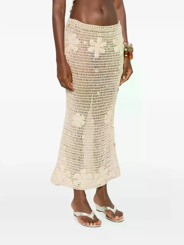 ASTA RESORT Charlotte Crochet Maxi Skirt