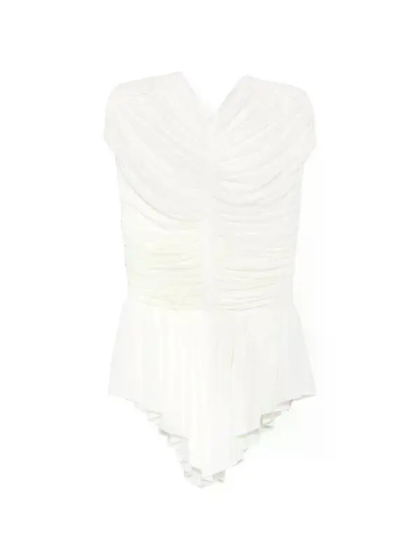Tove Gabor Ruched Blouse - Neutrals