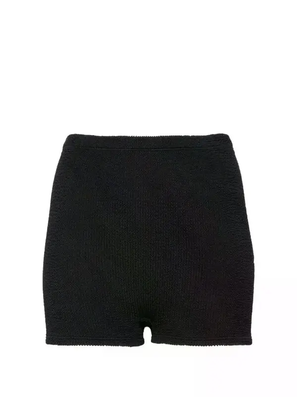 Hunza G Seersucker Bikini Bottoms - Black